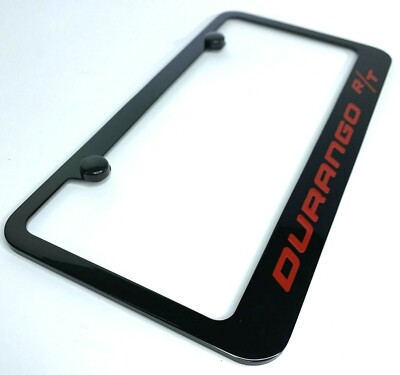 Metal License Plate Frame w/ Dodge Durango R/T Engraved Logo / Emblem ...