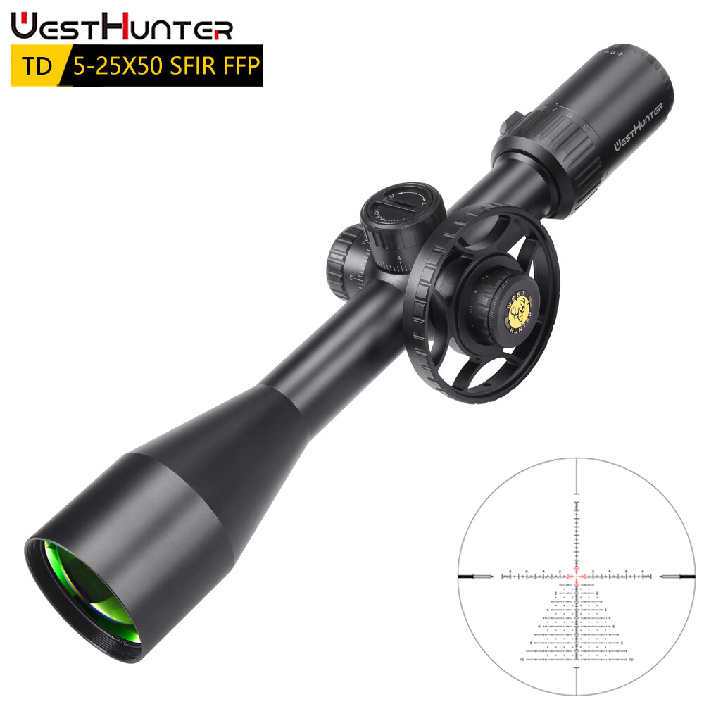 WESTHUNTER TD 5-25X50 SFIR FFP Rifle Scopes First Focal Plane ...
