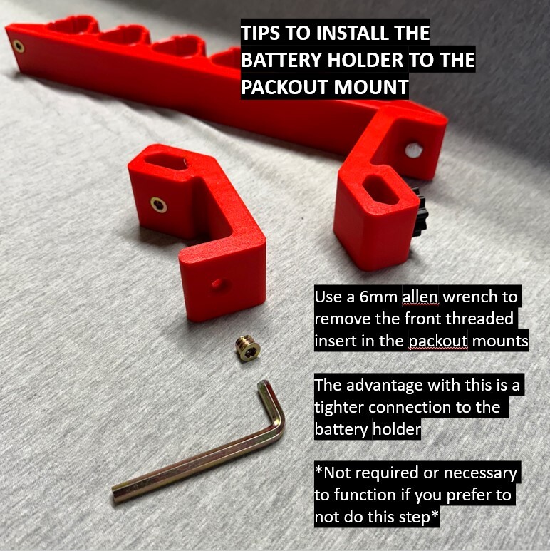 Milwaukee M12 Battery Holder 5-in-1 3D Printed Storage Solution for ...