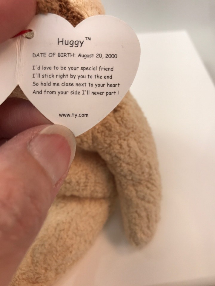 TY HUGGY the BEAR BEANIE BABY - MINT TAGS - RETIRED 2000 | eBay