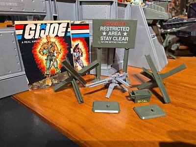 Gi Joe Machine Gun Defense 1984 Complete Vintage Hasbro 3.75 ARAH 80s ...