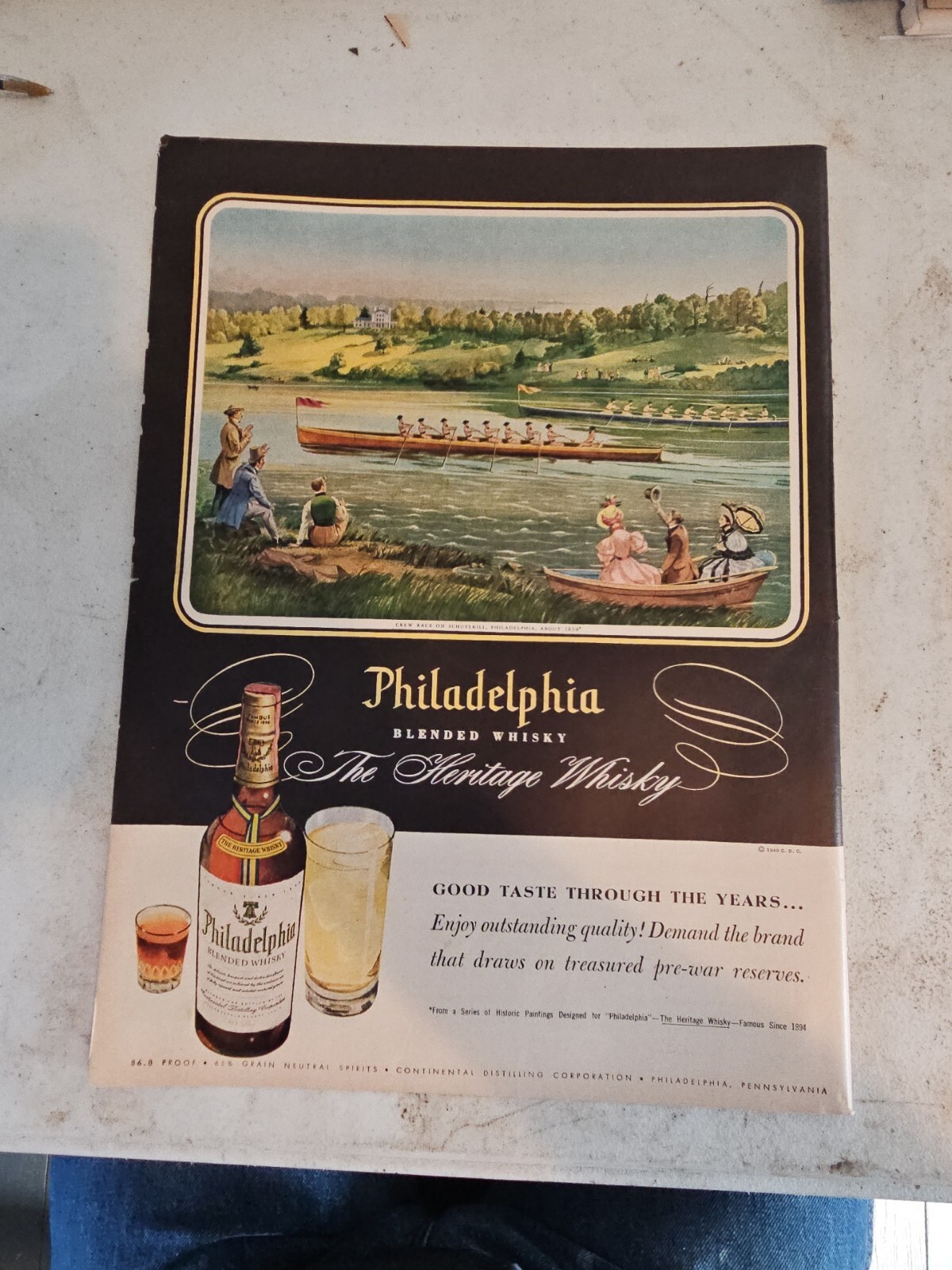 1948 Philadelphia Whiskey Original Magazine Ad | eBay
