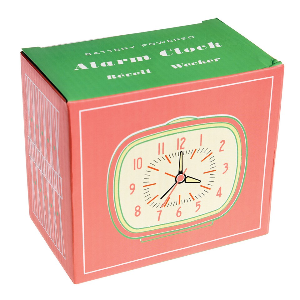 Rex London PINK RETRO STYLE ALARM CLOCK | eBay UK