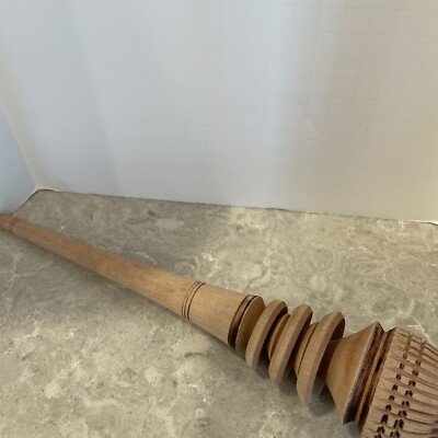 VINTAGE Mexican Molinillo Turned Wood Carved Hot Chocolate Whisk ...