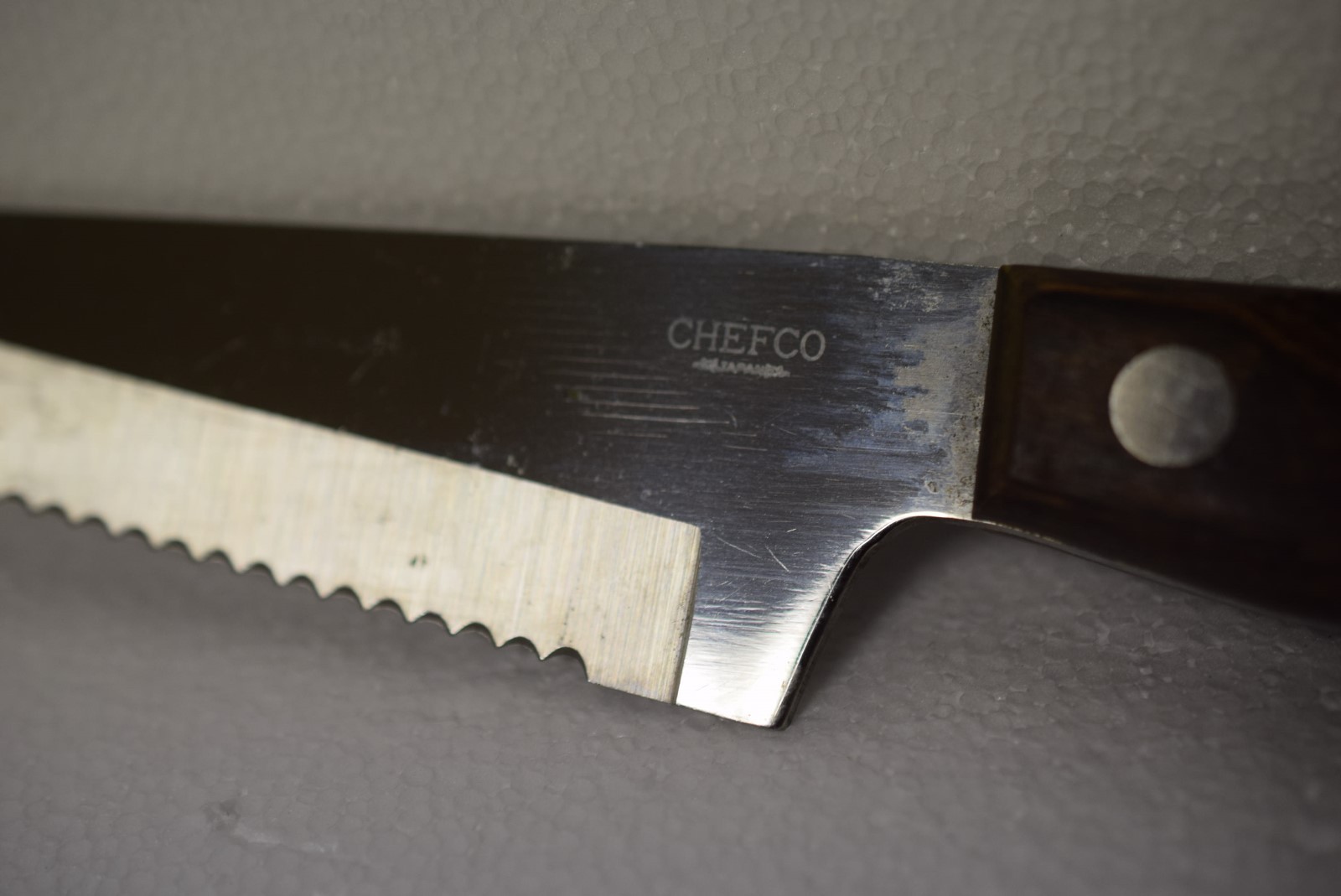 Lot of 3 Vintage Chefco Japan Knives Rosewood Handles - 3", 6" & 8.5 ...