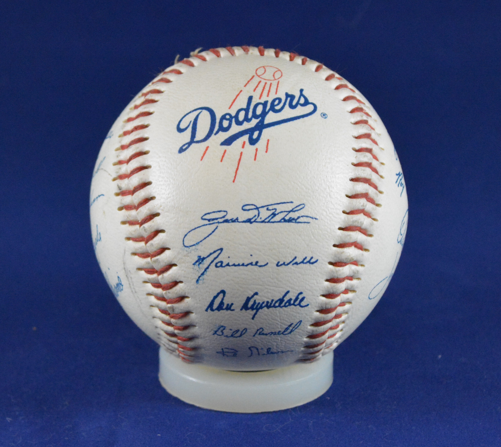 LA DODGERS VINTAGE 1990's COLLECTIBLE BASEBALL SGA TEAM SIGNATURES ...