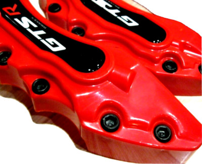 4 PCS RED Brake Caliper Covers Tire for D F150 Edge Fiesta Mustang ...