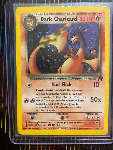 Pokémon TCG Dark Charizard Team Rocket 4/82 Holo Unlimited Holo Rare | eBay