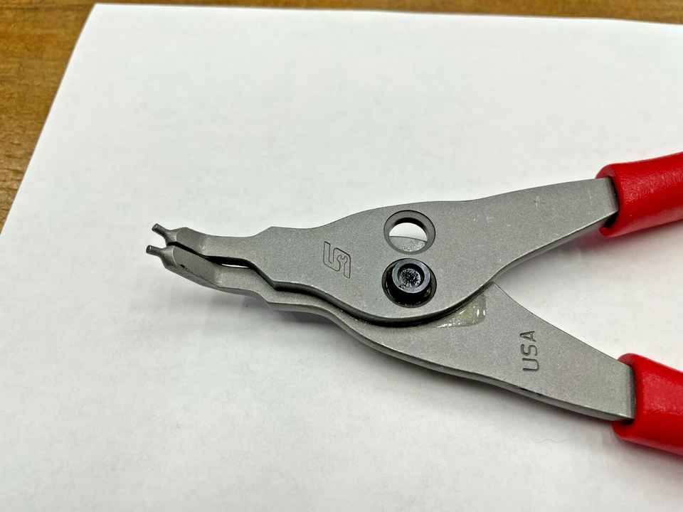 Snap-on Tools USA NEW RED 45° Tip .070 Convertable Snap Ring Pliers ...