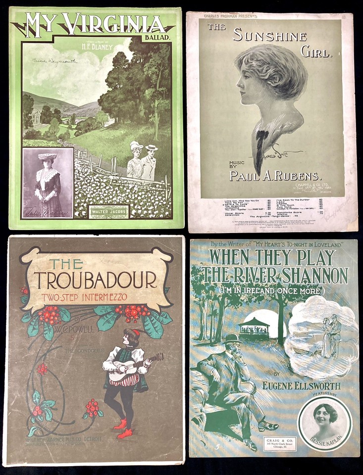 Lot: 12 Sheet Music Rag Yamakura Vaudeville Broadway WC Powell The Sun Dodgers | eBay