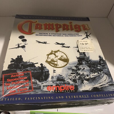 Campaign PC Game - Tactical & Strategic War Simulation - New - PC 1992 ...