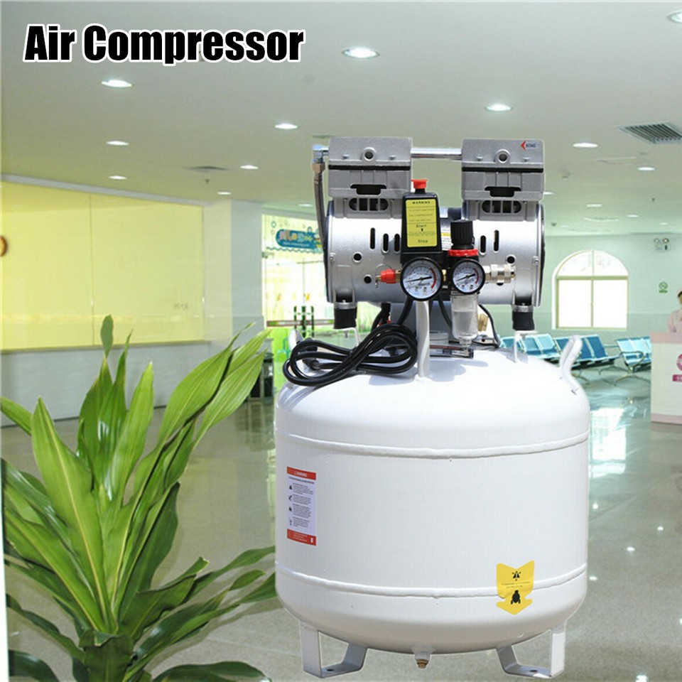 115PSI 40L Dental Medical Air Compressor Silent Air Compressor Oilless ...
