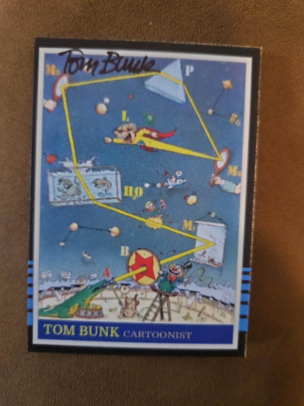 Tom Bunk Custom Signed Card - Artist for Quantoons - Science Education ...