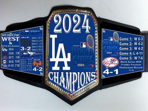 Los Angeles Dodgers 2024 MLB World Series Champions Championship Belt ...