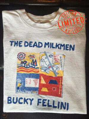RARE 1987 T SHIRT THE DEAD MILKMEN BUCKY FELLINI Vintage | eBay
