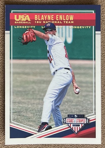 2018 Panini Stars & Stripes Longevity Blayne Enlow Rookie #92 USA ...