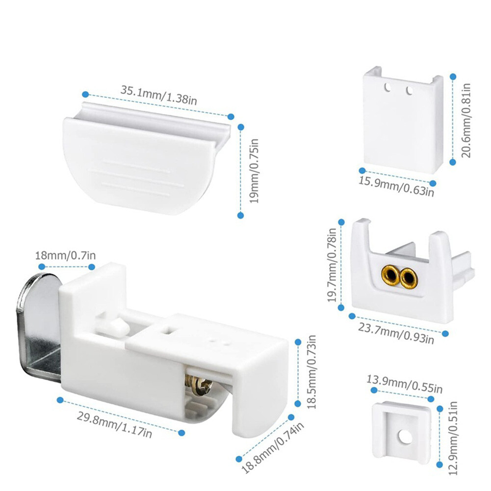 14/18pcs Blind Bracket Set No Drilling For Pleated Attachment Clamp ...