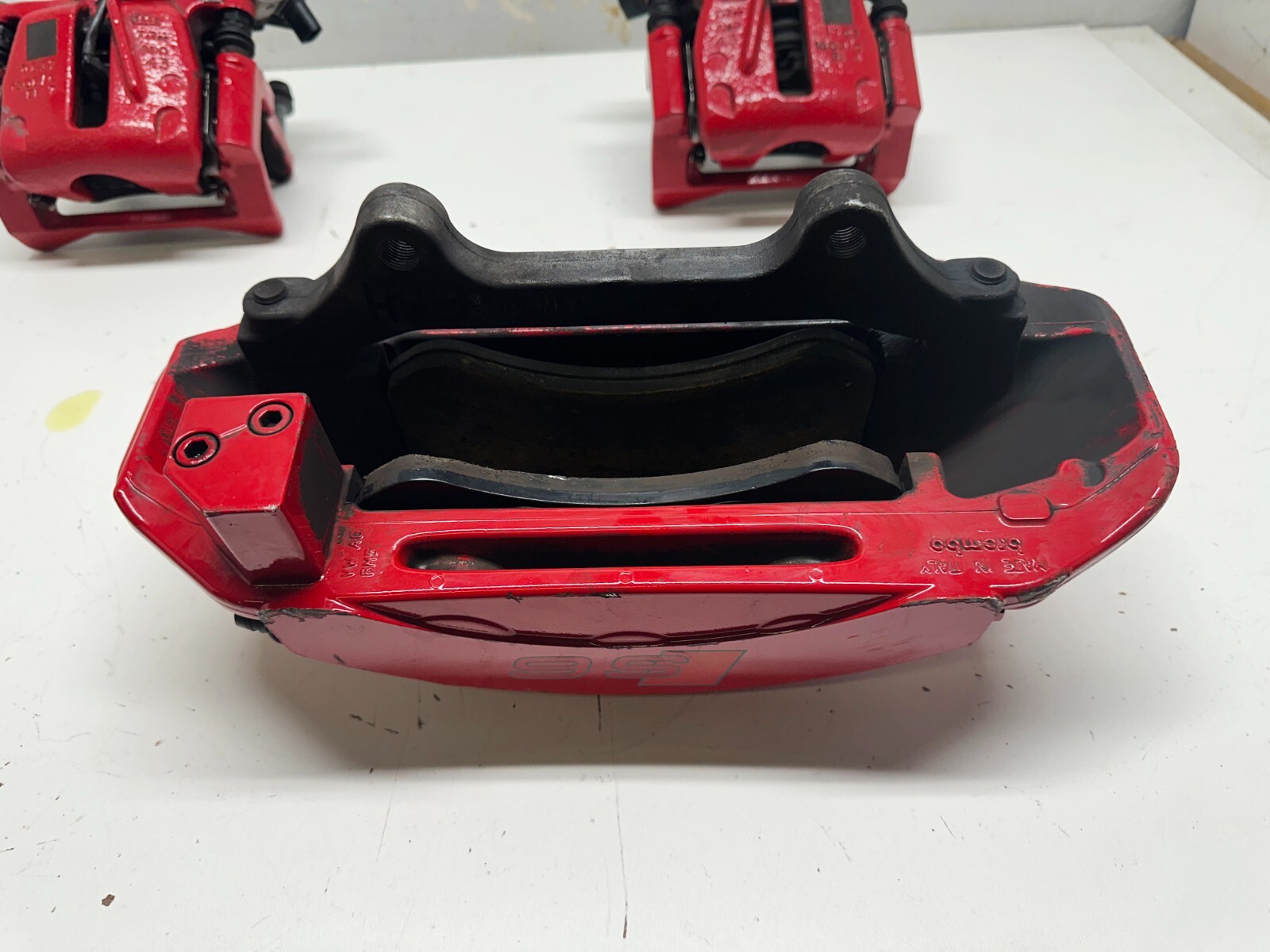 P30241 2013-2018 Audi S6 Brake Caliper Set of 4 Front + Rear | RED ...