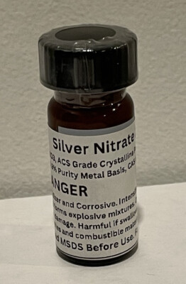 Pure Silver Nitrate Crystal 99.9+% ACS Grade by the Gram Custom ...