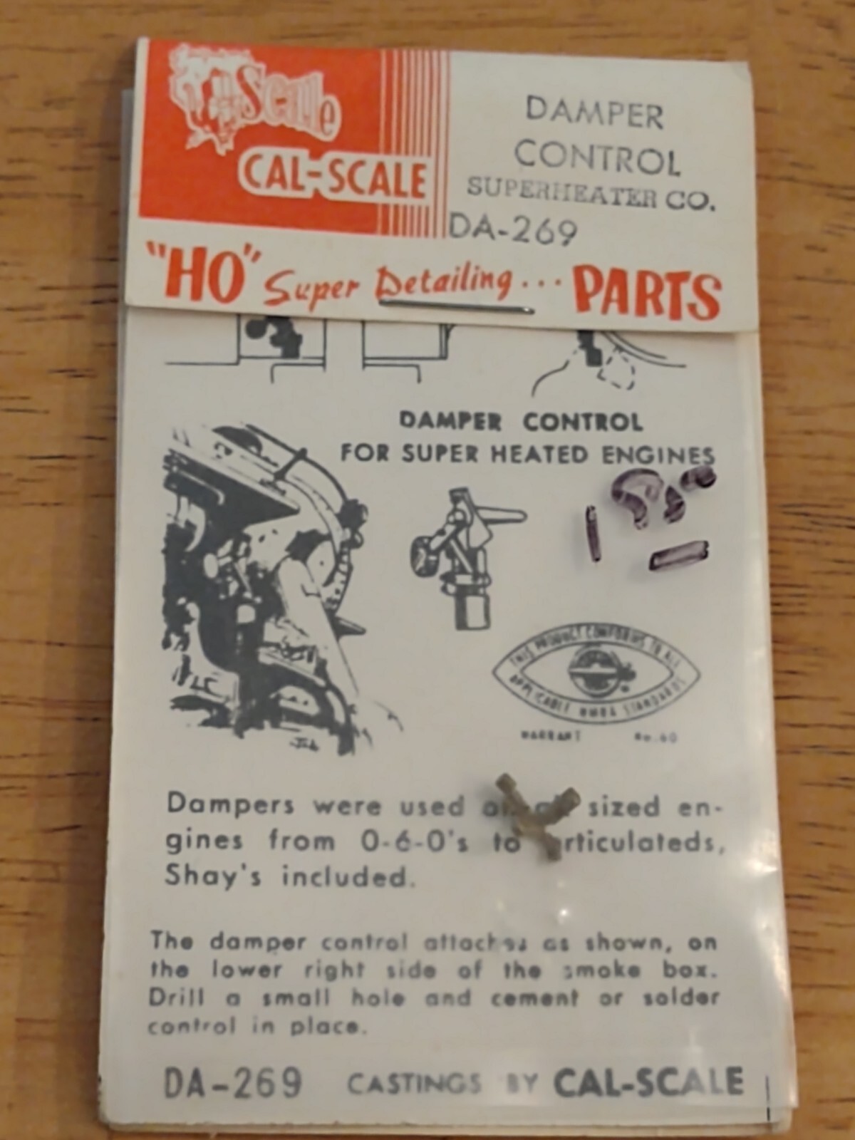 Cal-Scale HO #269 Damper Control Valve (NEW) Brass (We Combne Shipping ...