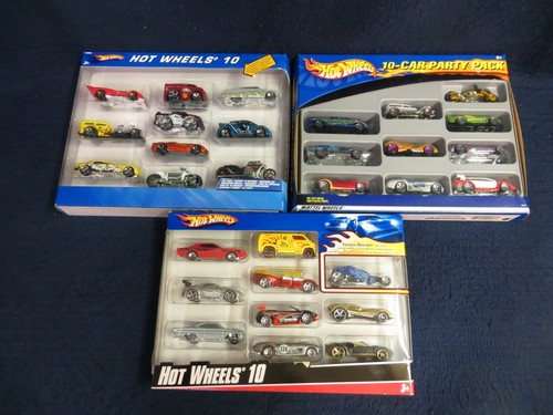 HOT WHEELS FROM 2001 2004 2007 - 3 INDIVIDUAL 10 PACKS - NEW IN PACKAGE ...