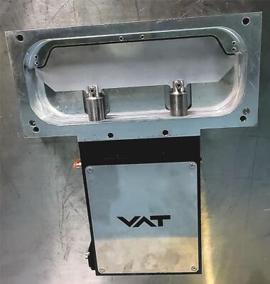 VAT 02110-CA24 RECTANGULAR WAFER GATE SLIT TRANSFER VALVE VACUUM SLOT ...