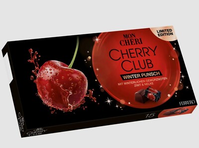 🍒 FERRERO - MON CHERI CHERRY CLUB WINTER PONCH - 157G - PRALINES FILLED ...