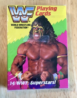 WWF Playing Cards Hogan Warrior Piper Savage Warlord Undertaker WWE ...