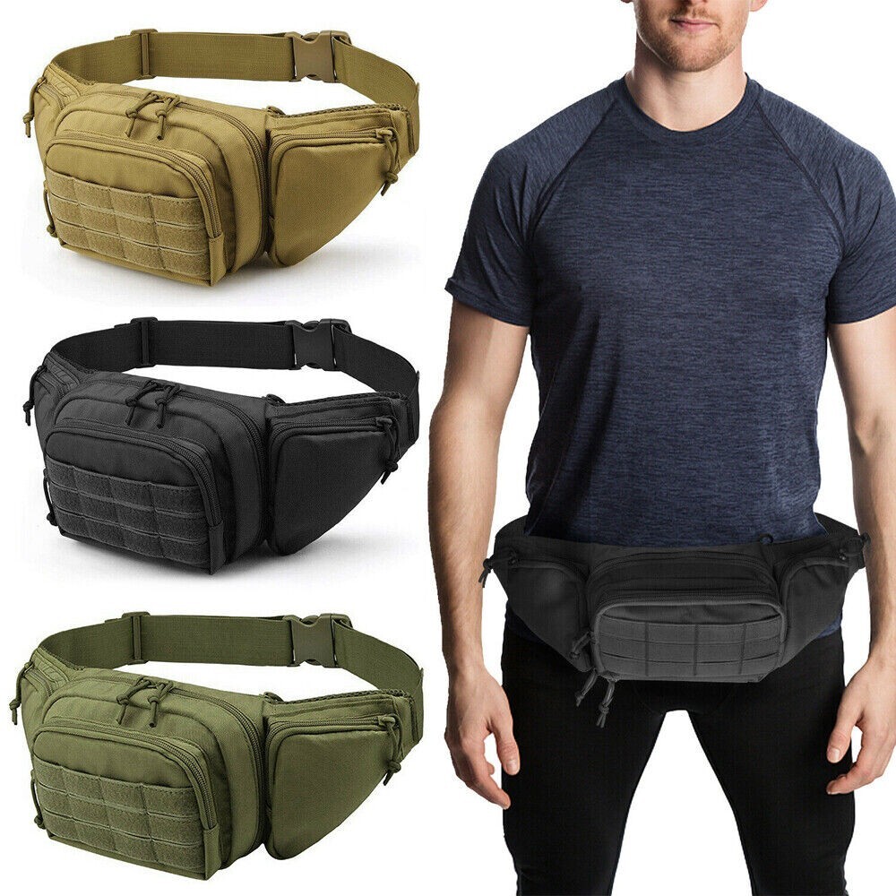 Concealed Carry Fanny Pack Holster Tactical Pistol Waist Pack Bag Gun ...