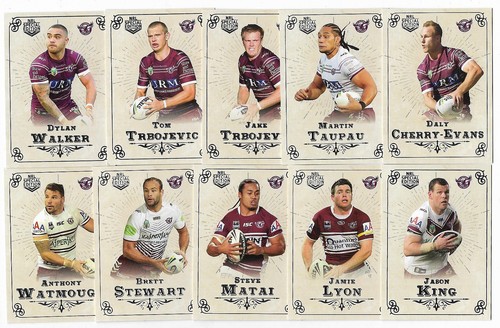 2018 NRL Special Edition Glory Manley SEA EAGLES 13 Card Team Set ...