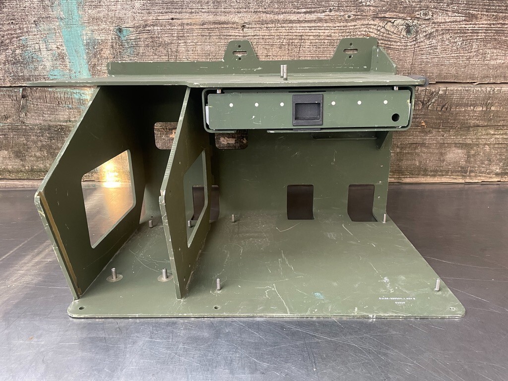 HMMWV M998 SINCGARS Radio Electric Mount Tray Shelf Rack BFT Doghouse ...