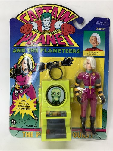1991 Captain Planet and the Planeteers Dr. Blight Mal Evil Computer ...