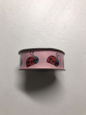 Ladybug Ribbon Pink 15ft Pink And Red -C | eBay