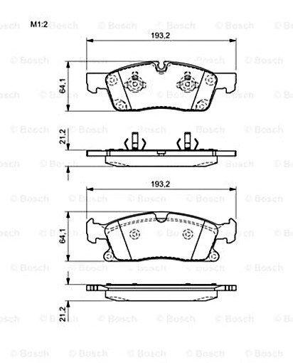 Bosch Disc Brake Pad Set Fits MERCEDES GLE GLS C292 W166 X166 ...