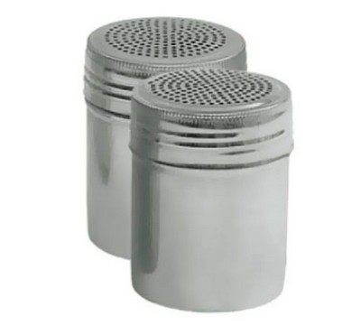 Dredge Shaker Large 10 ounce Stainless Salt And Pepper Set of 2 | eBay