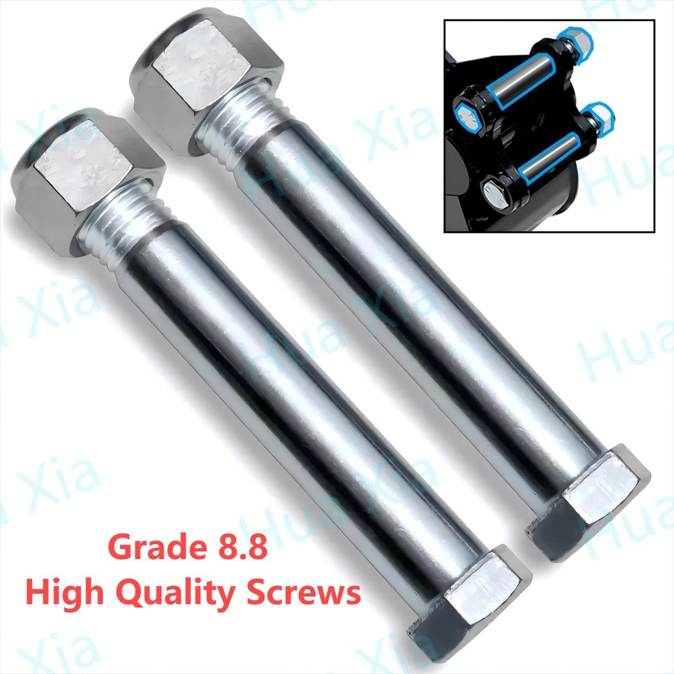 25mm/0.98in 6.3" Excavator Bucket Pins Coupler Pins Bolts and Nuts Kit ...