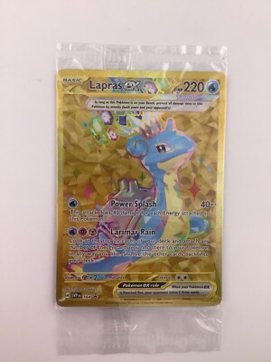 Pokemon TCG Lapras ex SVP 164 Terapagos UPC Gold Promo Exclusive SEALED ...