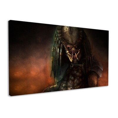 Ultimate Predator Framed Canvas Print Alien Vs Predator Wall Art | eBay UK