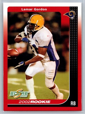 2002 SCORE ROOKIE CARD # 271 Lamar Gordon - St. Louis Rams | eBay