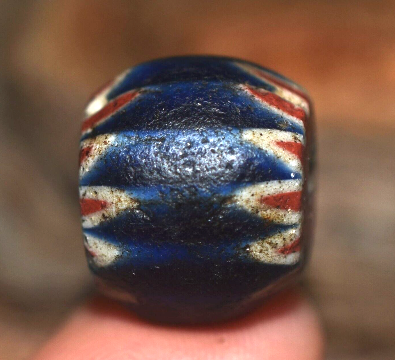 Antique Venetian Seven Layer Chevron Drawn Cane Bead, African Trade ...