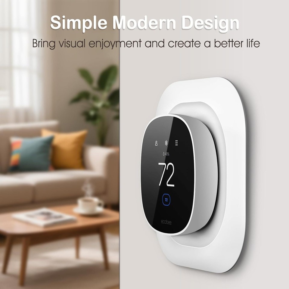 Wall Plate for 2025 ecobee Smart Thermostat Essential Thermostat Trim ...