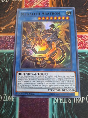 Yu-Gi-Oh! Megalith Aratron IGAS-EN040 Super Rare 1st Edition Near Mint ...