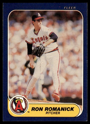 1986 Fleer #166 Ron Romanick - California Angels | eBay
