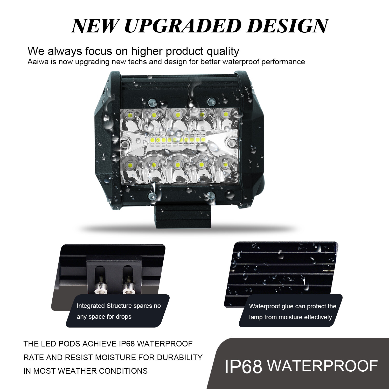 2x 4inch LED Work Light Bar Offroad Spot Flood Pods 4WD ATV SUV Driving Fog Lamp | eBay