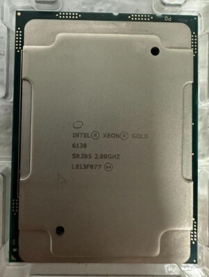 Intel Xeon Gold 6138 2GHZ 20 core 40 threads FCLGA3647 cpu processor ...