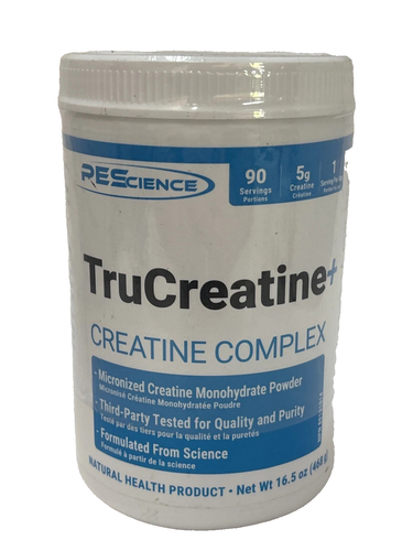PEScience Trucreatine+ Creapure Creatine Monohydrate Powder, 90 ...
