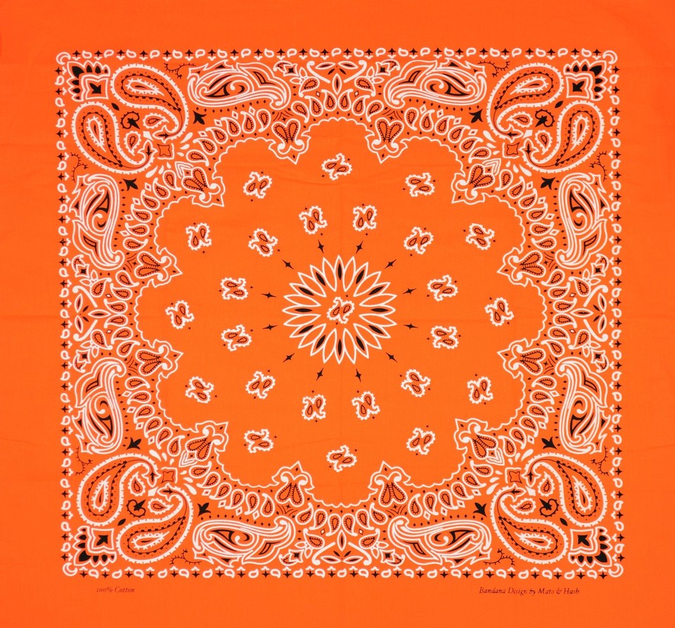 10PK Mato & Hash Jumbo Bandanas 27 x 27 Versatile Biker Rags Classic ...
