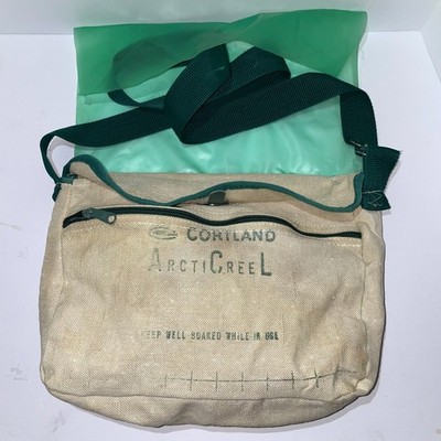Cortland ArctiCreel Flax Canvas Fishing Bag Vintage Soak Cooler | eBay