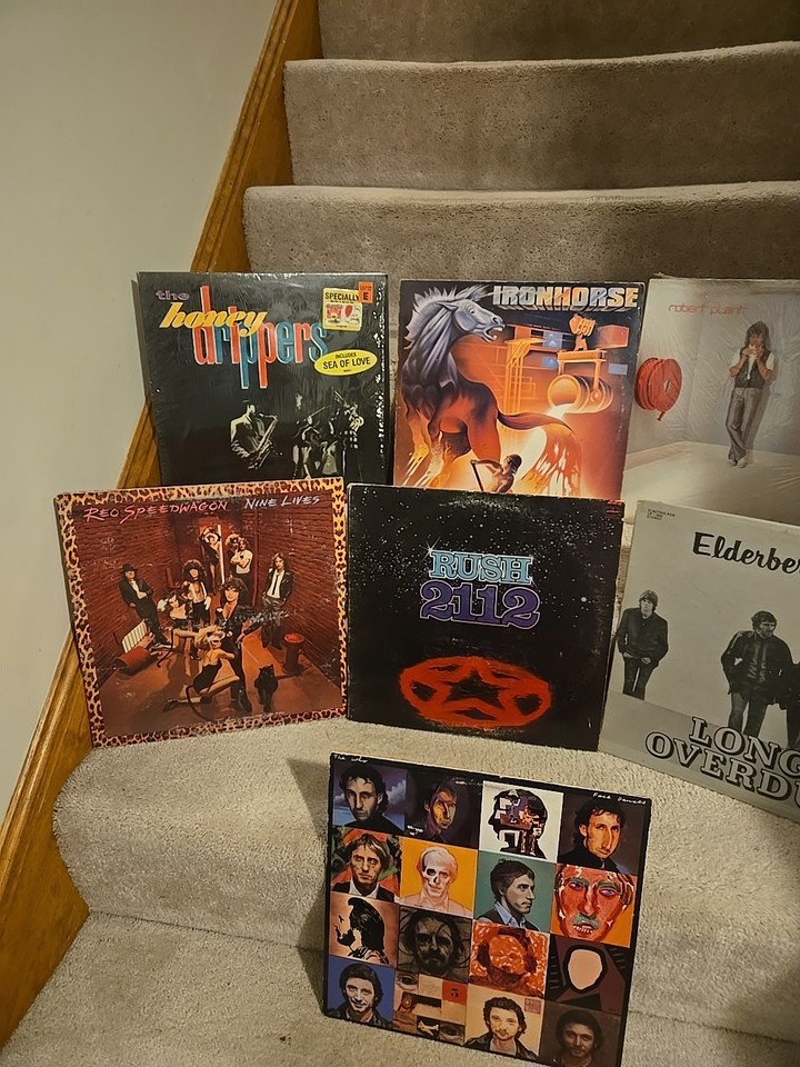 Lot of 7 Vinyl LPs - 70s & 80’s Albums - Rock Pop Classic MM | eBay