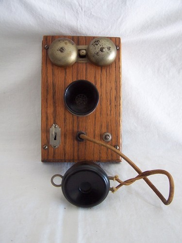 Vintage Oak Intercom Telephone Antique Decor | eBay